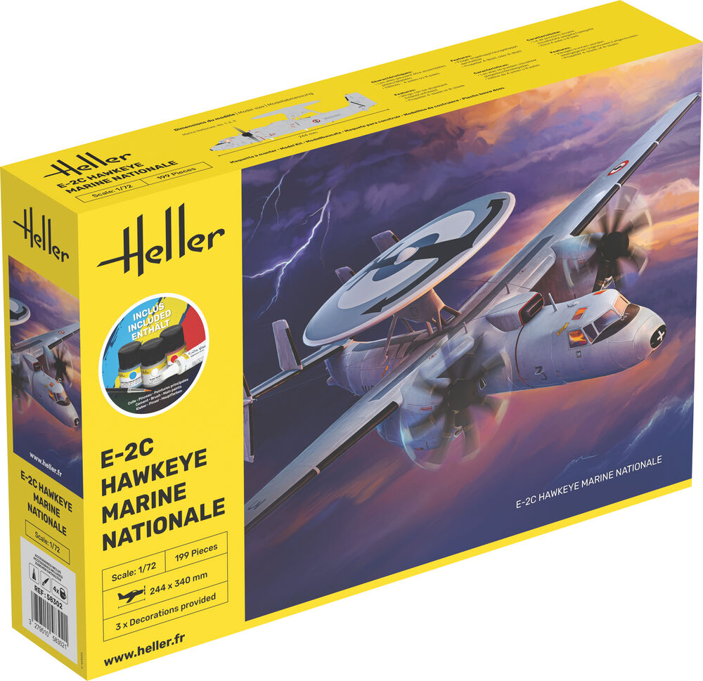 STARTER KIT E-2C Hawkeye Marine Nationale 1:72 – Heller